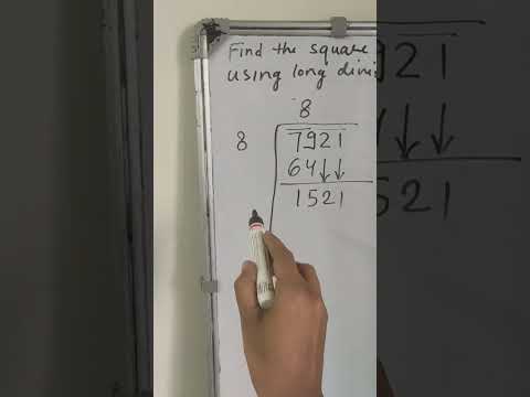find the square root of 7921 using long division method#please subscribe to get more maths solution