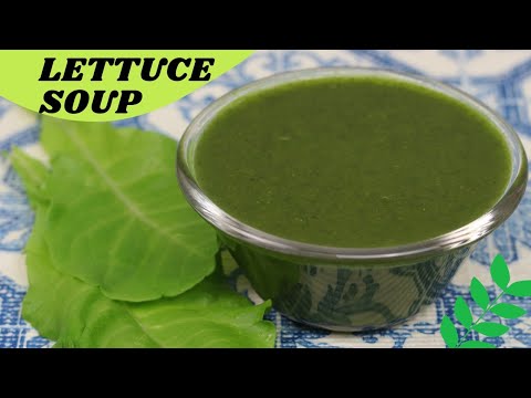Lettuce soup | How to make quick 10 minutes lettuce soup | Quick weight loss lettuce soup