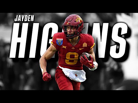 The Most ELECTRIC WR In The NFL Draft 🔥 Jayden Higgins CFB Iowa State Cyclones Highlights
