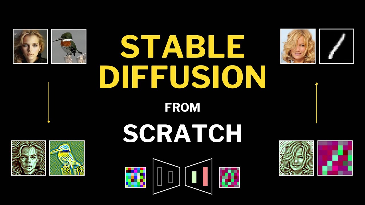 Stable Diffusion from Scratch in PyTorch | Unconditional Latent Diffusion Models