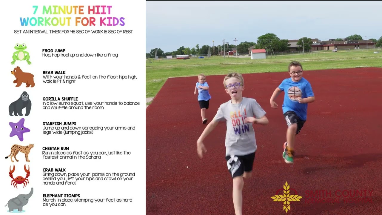 7 Minute HIIT Workout for Kids