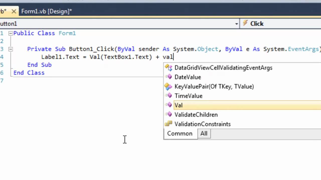 Visual Basic - Basic Math Operations