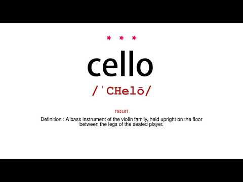 How to pronounce cello - Vocab Today
