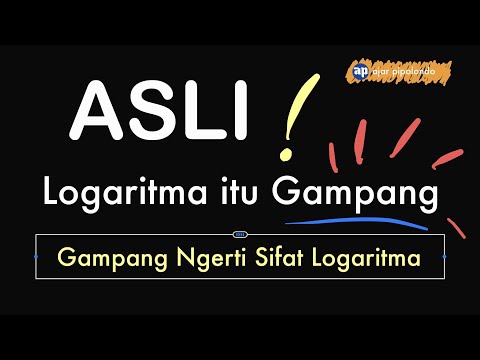 GAMPANG LOGARITMA| Bahas SIFAT-SIFAT LOGARITMA LENGKAP MUDAH DIPAHAMI #logaritma #sifatlogaritma