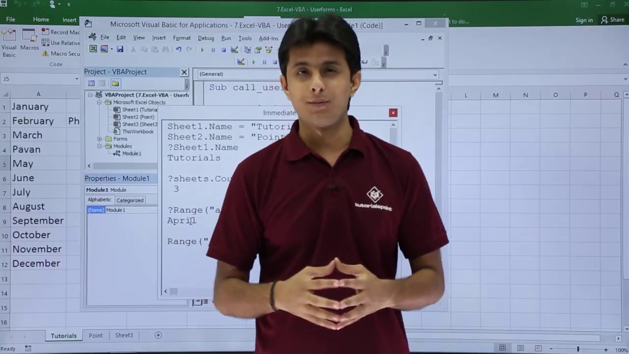 Excel VBA - Immediate Window