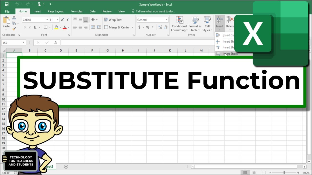 Using the Excel SUBSTITUTE Function