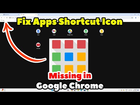 How to Fix Apps Shortcut Icon Missing in Google Chrome Browser