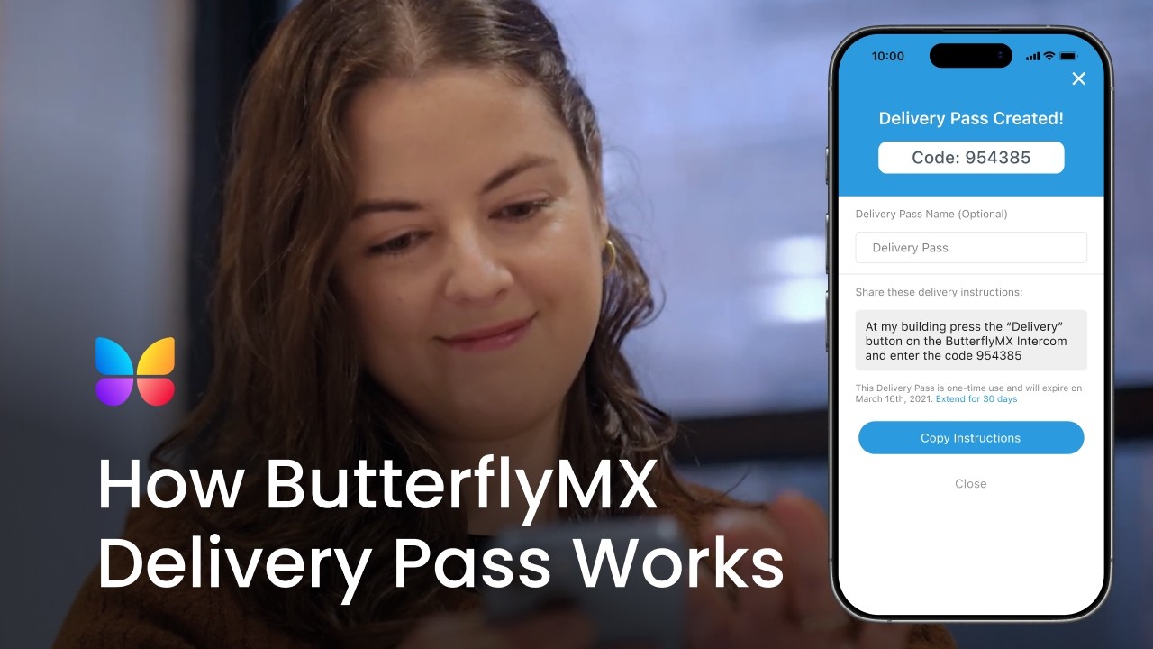 How ButterflyMX Delivery Pass Works