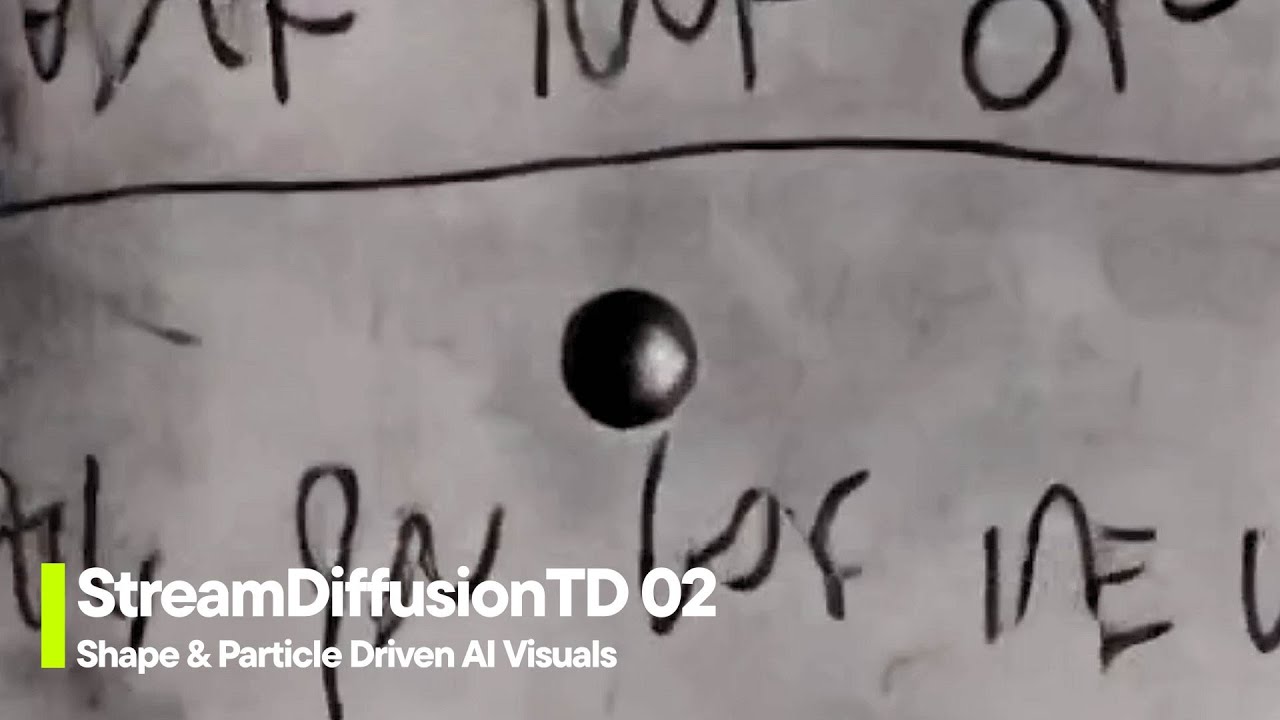 StreamDiffusionTD 02: Shape & Particle Driven AI Visuals [TOUCHDESIGNER TUTORIAL]