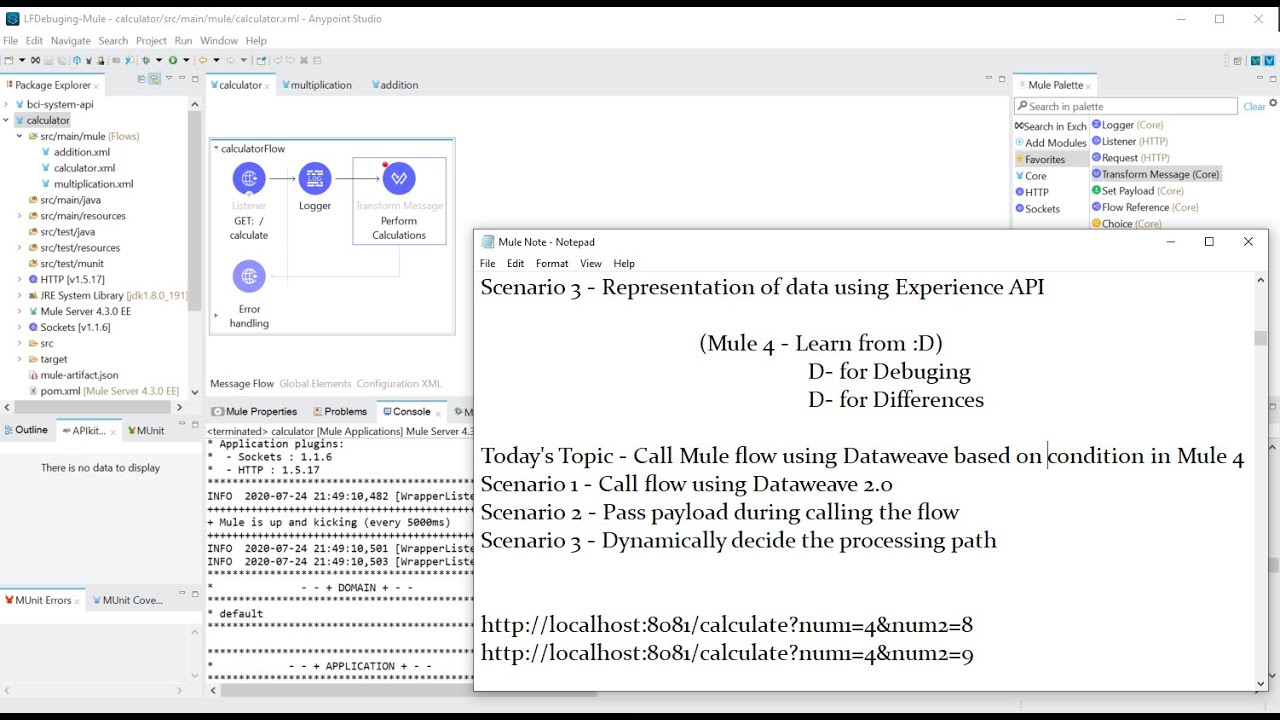Mule 4 - Call Mule Flow Using Dataweave