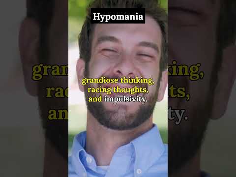 Hypomania Explained #shorts #psychologyfacts #psychologyfactsshorts