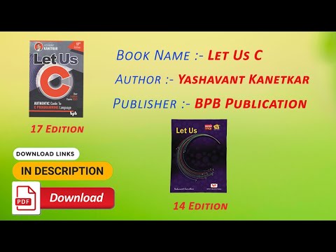 Let us C book (17th & 14th edition) free pdf download #HkgBooks Computer books