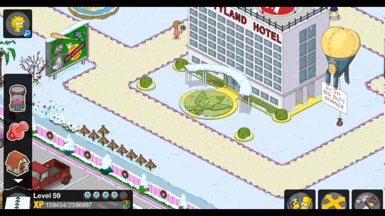 The Simpsons Tapped Out: Krustyland all rides.