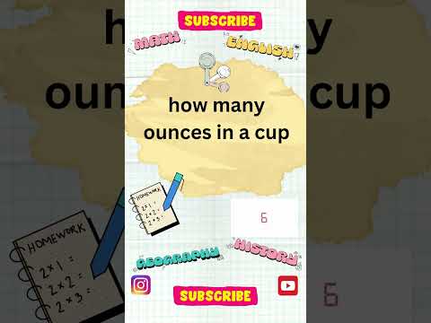 how many ounces in a cup