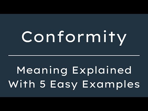 What Does Conformity Mean? Conformity Meaning in English With 5 Example Sentences