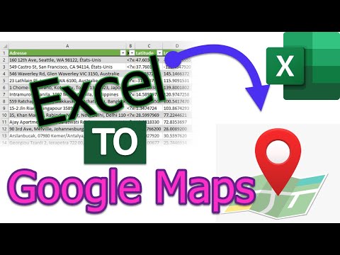 Make a link from Excel data to Google Maps