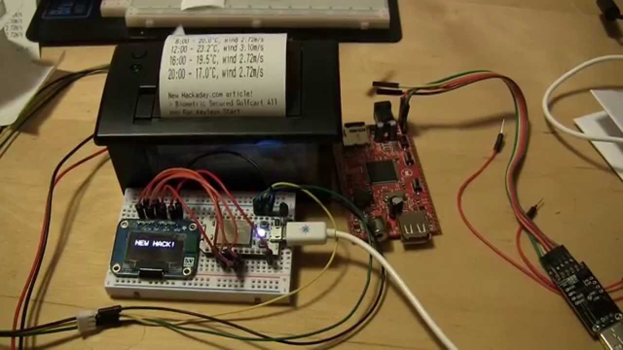 Hackaday monitor and Lighting Box - demo #1