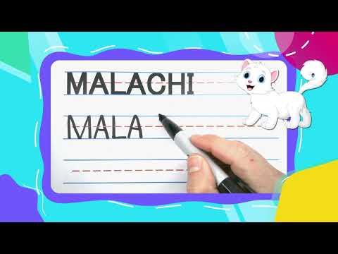 How To Write MALACHI | Write With Me! -- FOR KIDS