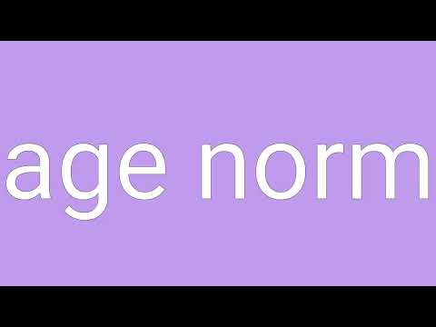 Age Norm Definition & Meaning