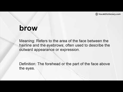 brow Meaning