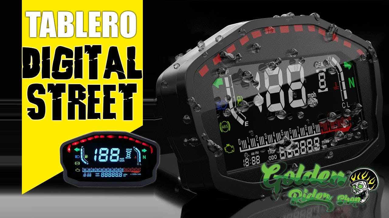 TABLERO DIGITAL STREET  || PARA MOTOTICLETA UNIVERSAL|| GOLDEN RIDER SHOP