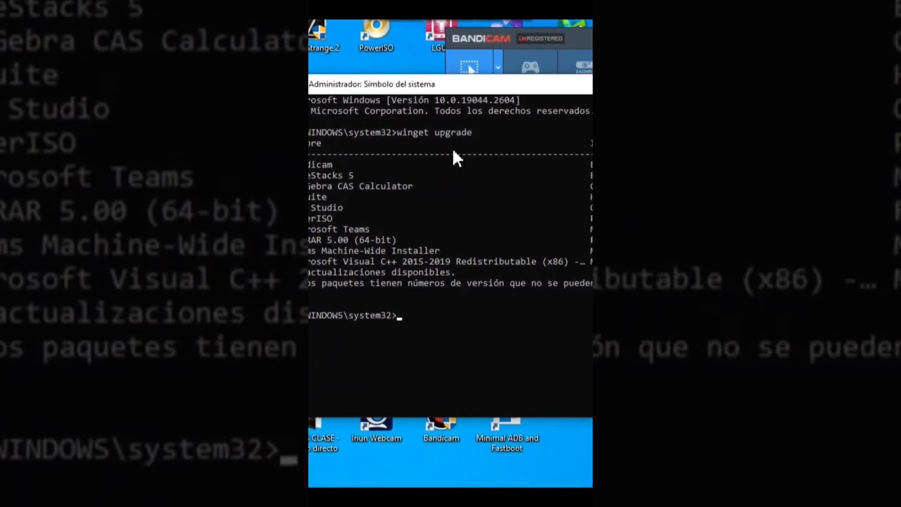 How to update all Windows programs from the command prompt