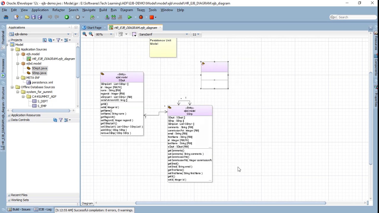 Oracle ADF : Building a Web Application Using EJB, JPA, and JavaServer Faces