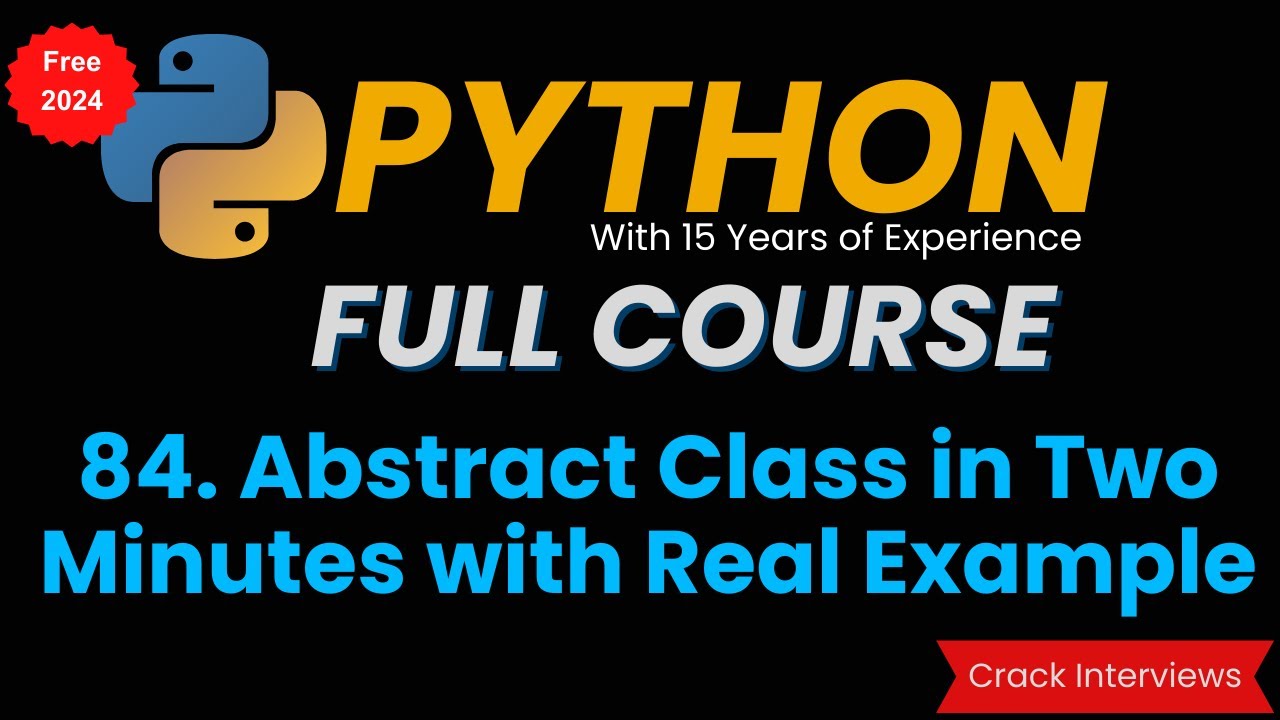 Abstract class in Python with Real Example | Python Abstract Method