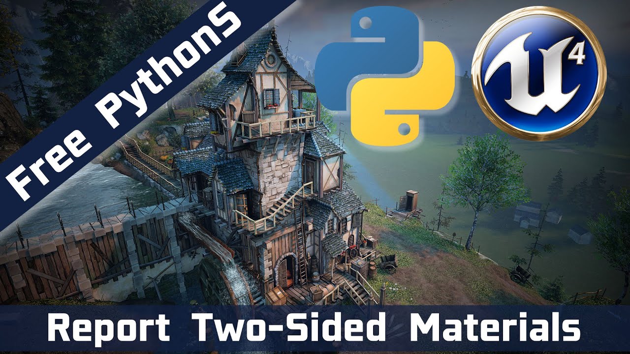 #UnrealEngine Python Scripts - 11 - Report Two-Sided Materials