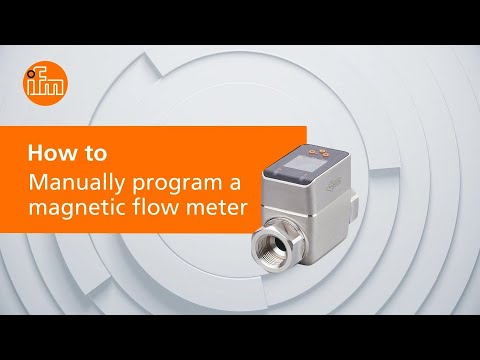 How to manually program a magnetic flow meter