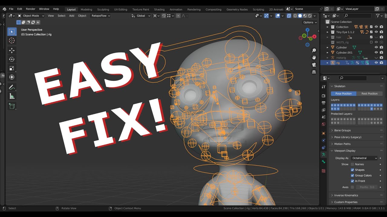 How to Fix RIGIFY ERROR (Cannot Generate Rig) in Blender