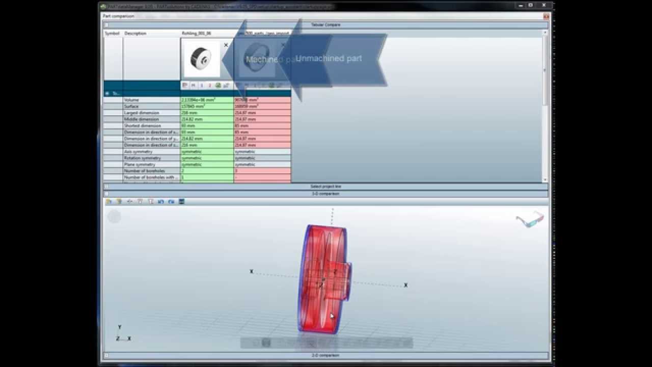 Unmachined Part Search