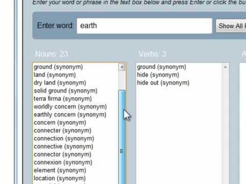 Free Online Thesaurus