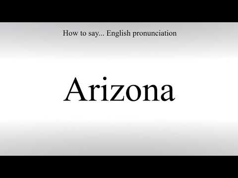How To Pronounce Arizona - How To Say: American pronunciation