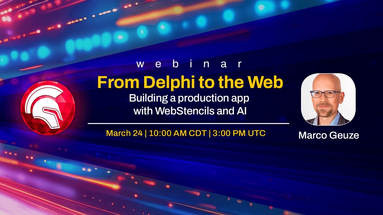 From Delphi to the Web: Building a production app with WebStencils and AI