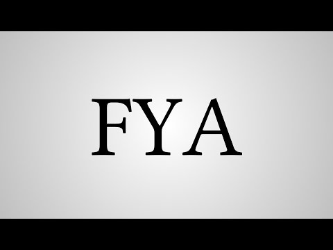 What Does "FYA" Stand For?