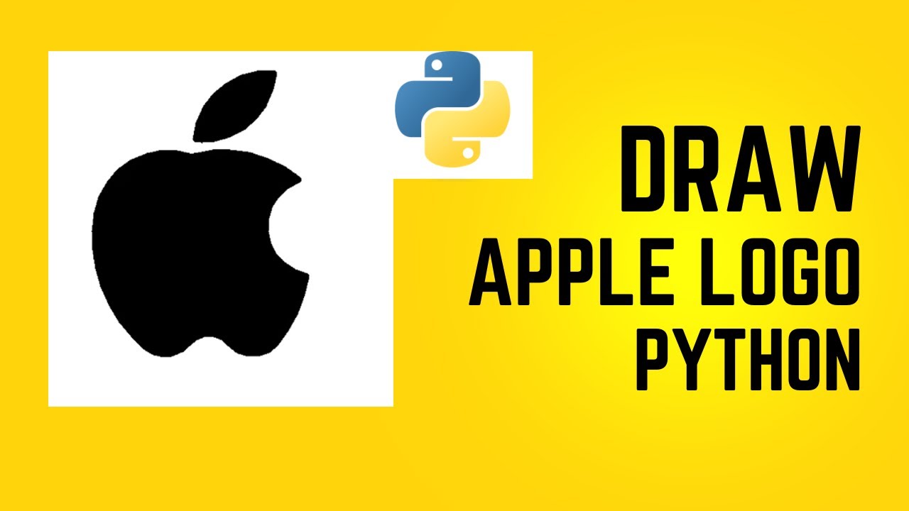 How to Draw Apple Logo with Python | TUTORIAL for Beginners