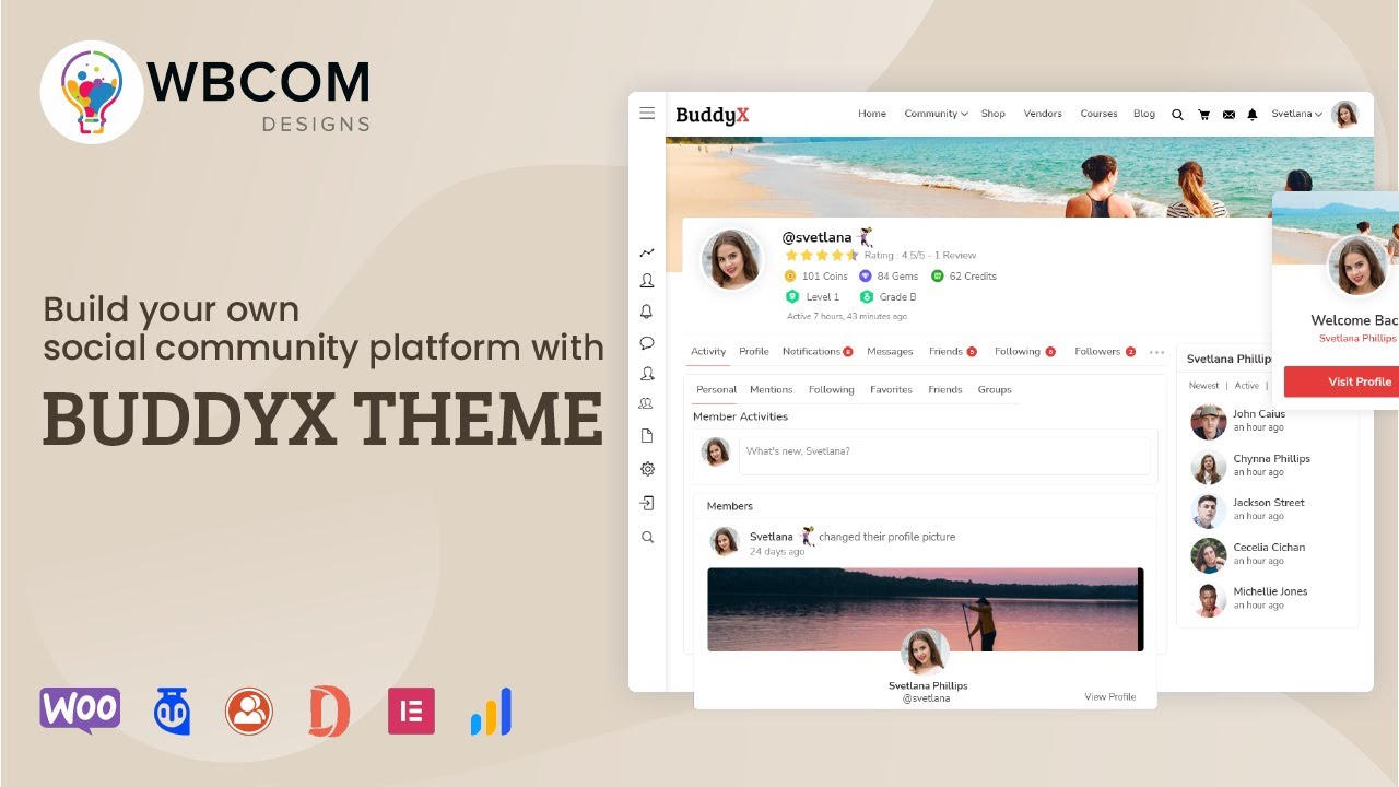 BuddyX Theme - Sidebar Options