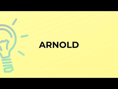 What is the meaning of the word ARNOLD?