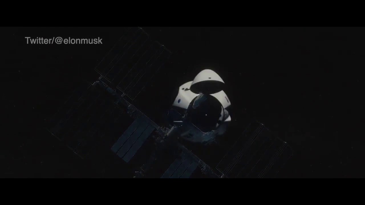 Elon Musk simulation of first crewed flight of Falcon 9/Dragon 2020