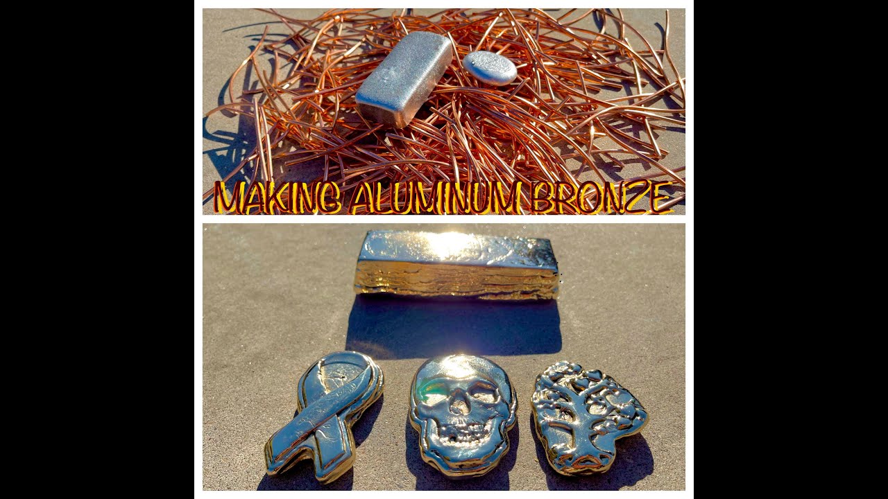Making Aluminum Bronze - Melting Copper and Aluminum - 89/11 Aluminum Bronze Blend - TheGrowingStack