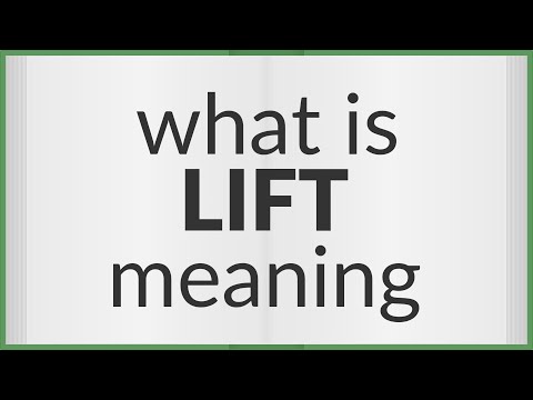 Lift | meaning of Lift