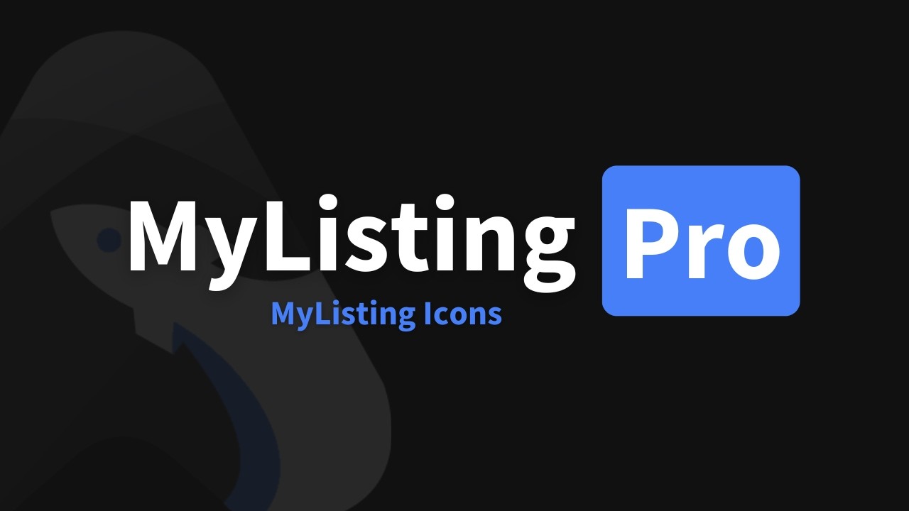 MyListing Pro—MyListing Icons Module