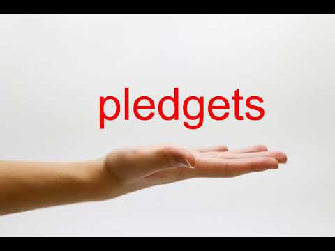 How to Pronounce pledgets - American English