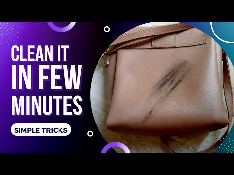 How To Clean Faux Leather Bag || Easy Hacks