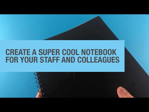 How to create and print a spiral bound notebook for your business, online shop or stationery range
