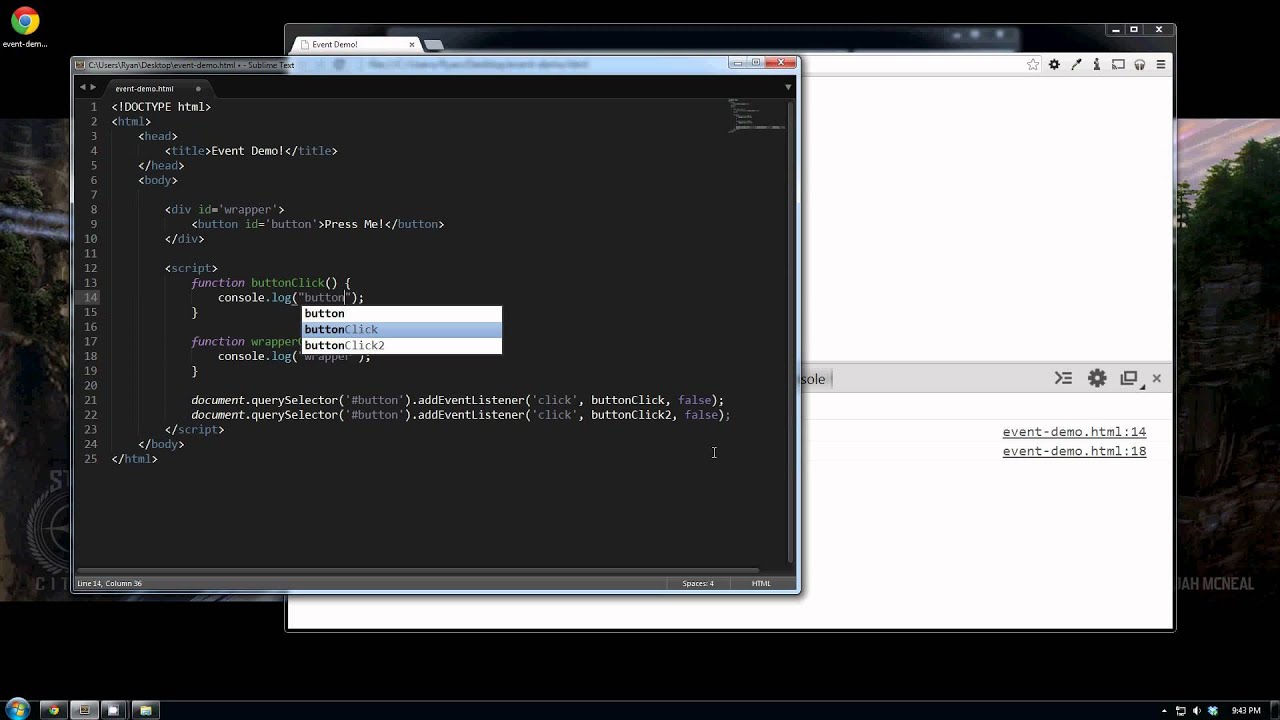 JavaScript Events - Part 1