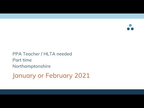 PPA Teacher or HLTA needed
