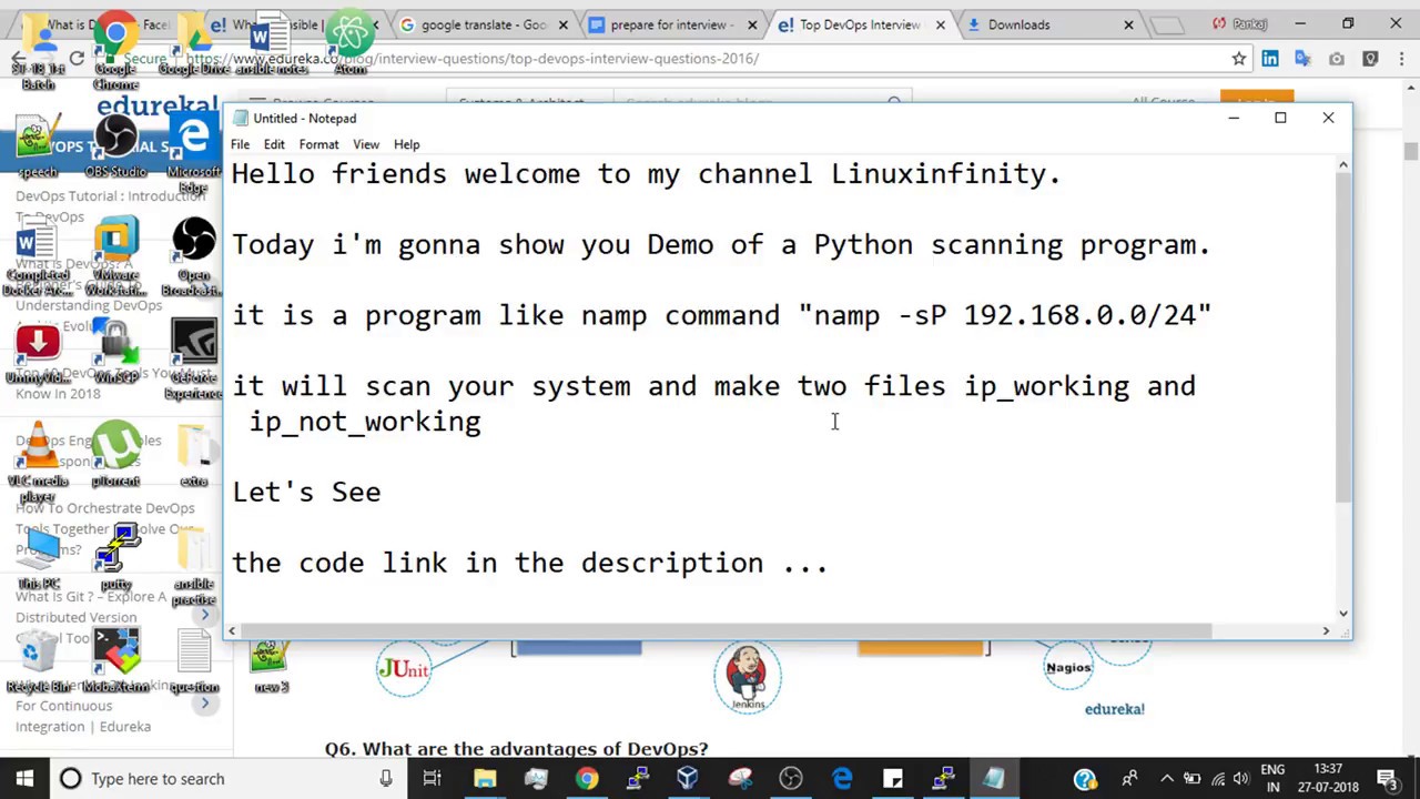 Python scanning tool | Demo of Python Scanning tool.