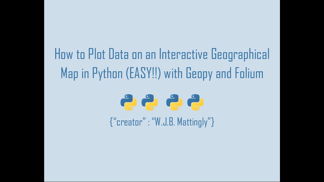 How to Plot Data on an Interactive Geographical Map in Python Easily with Geopy and Folium